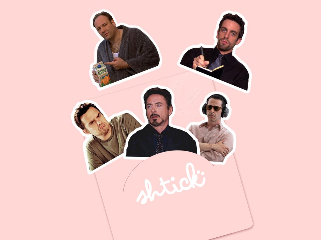 5 Sassy Men Meme Vinyl Waterproof Sticker, Medium Meme Sticker, Meme ...