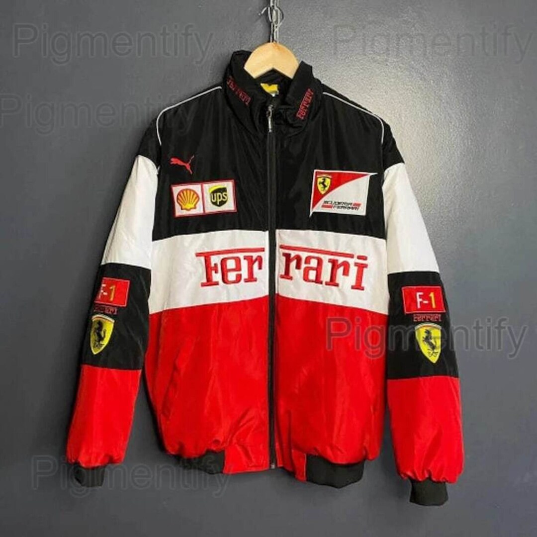 Vintage Ferrari Racing Jacket Men Ferrari Fashion Bomber - Etsy