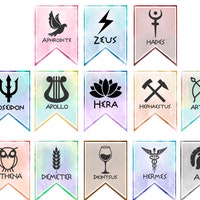 Camp Half Blood Cabins Pennant Flag Banner | Cabin 2 Hera | High ...