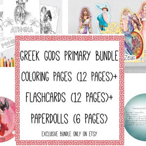 Greek Gods & Goddesses Printable Paperdolls. If You Love Greek - Etsy