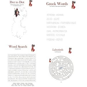 Greek Mythology Bundle: Paperdolls, Flashcards, Coloring Pages (digital ...