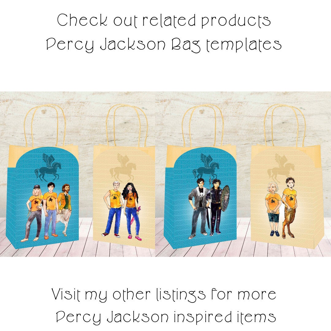 Percy Jackson Water Bottle Wrappers and Food Labels/instant | Etsy