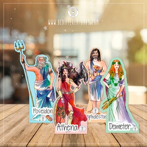 Greek Gods Silver Bundle/ Coloring Pages, Flashcards, Paperdolls ...