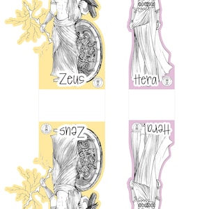 Greek Gods Paper Dolls: Printable Mythology Figures (PDF) - Etsy