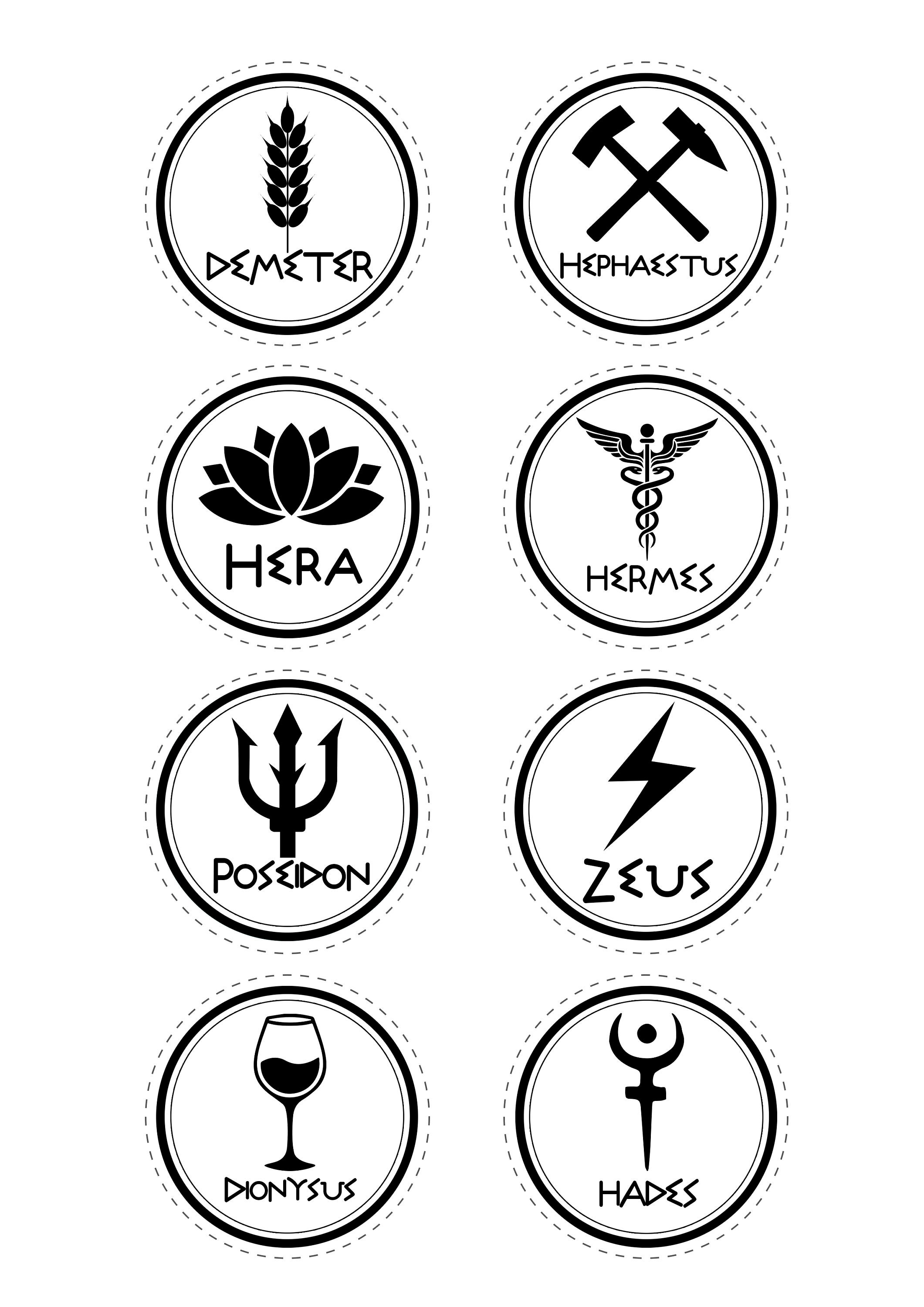Greek Mythology Gods Symbols
