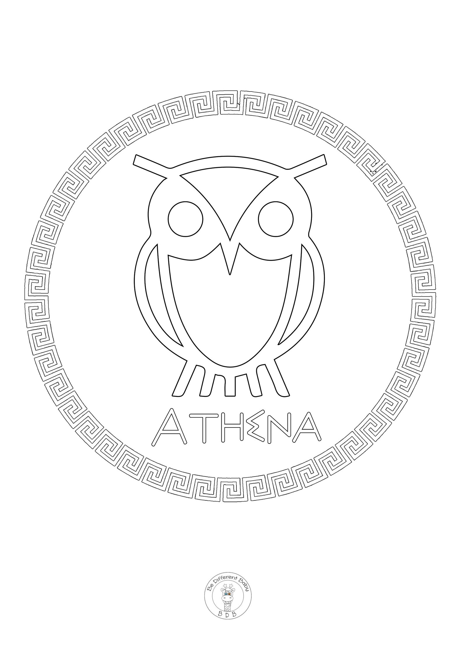 Greek Gods Symbols Coloring Pages: 16 Mythological Illustrations ...