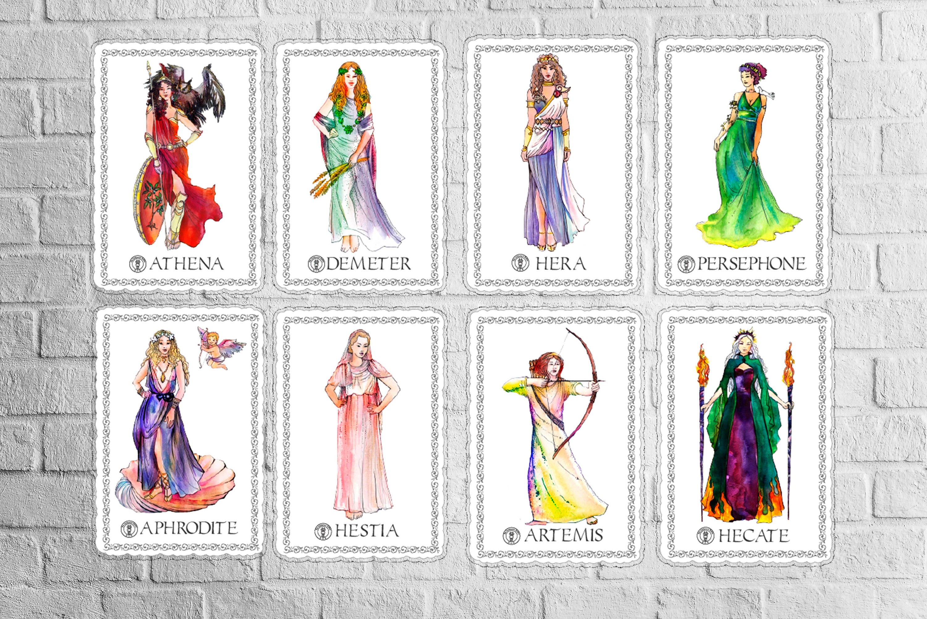 Greek Goddesses Stickers/ Instant Download/do You Love Greek - Etsy