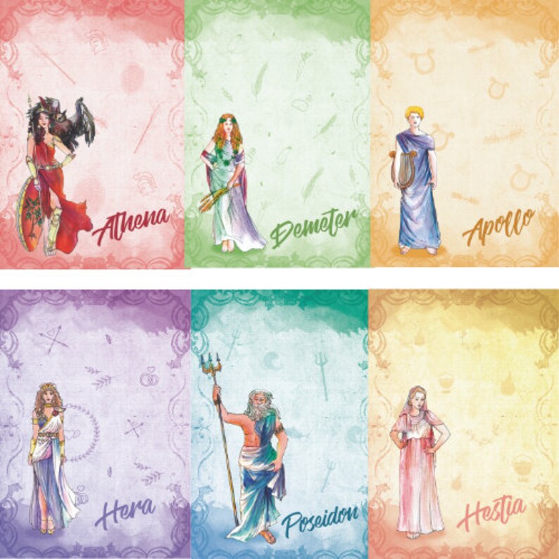 Greek Mythology Scrapbook Paper Bundle/ 3 Pdfs Ready to - Etsy