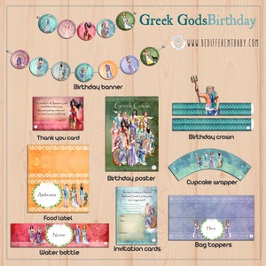 Greek Gods Party Supplies-ready to Organize the Best Greek Mythology ...