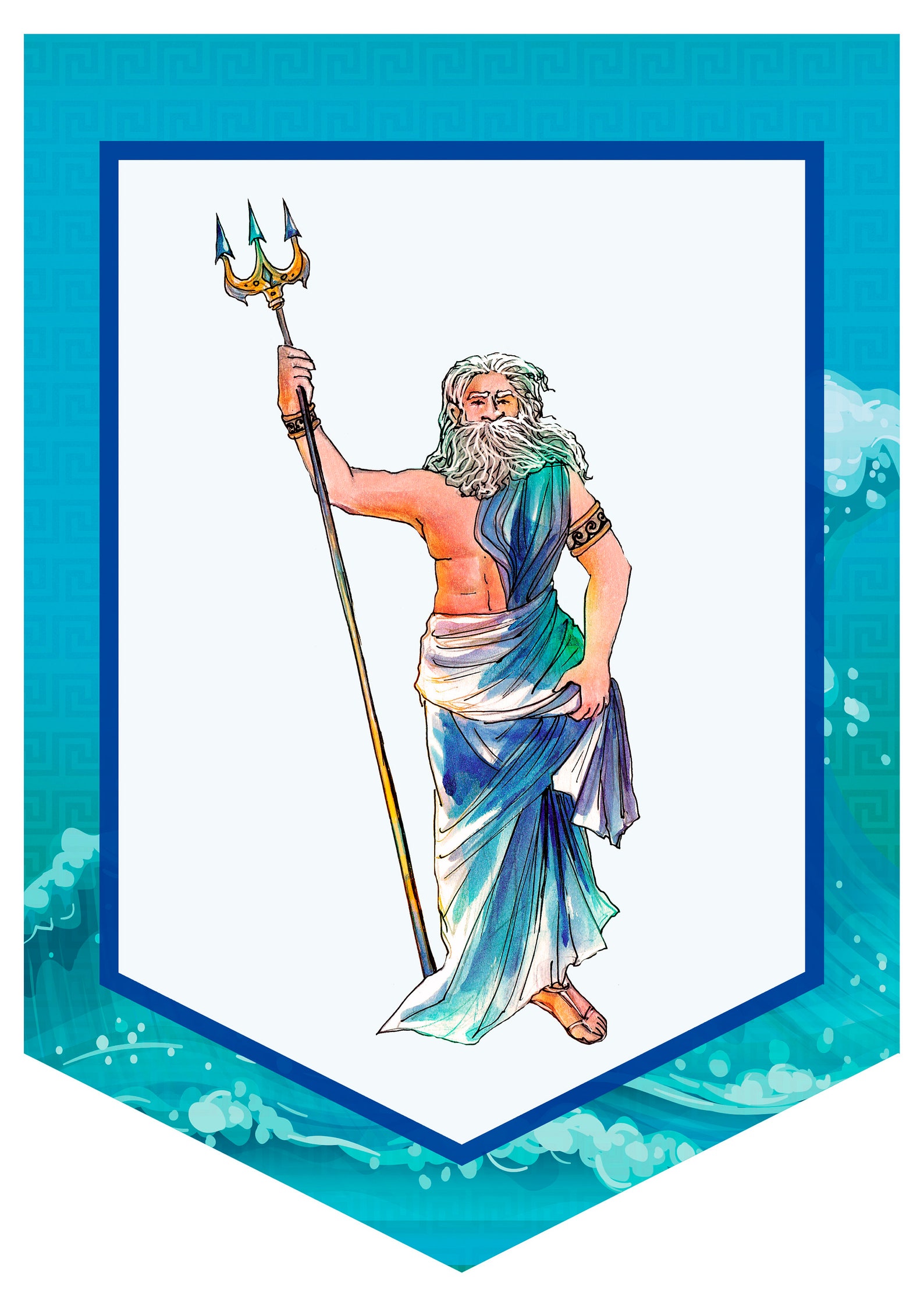 Son of Poseidon Banner/percy Jackson Inspired/camp Half | Etsy