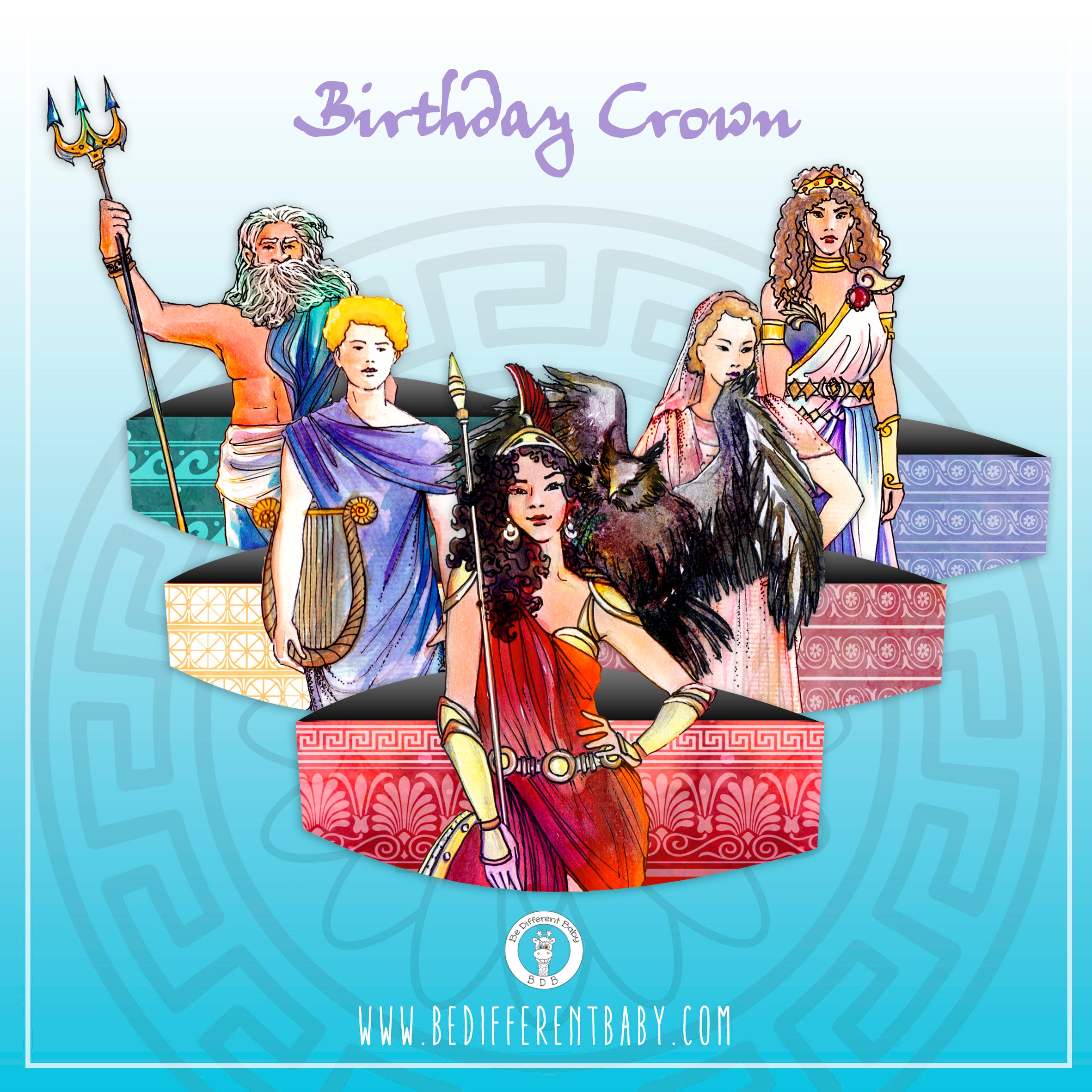 12 Gods Of Mount Olympus Coloring Pages