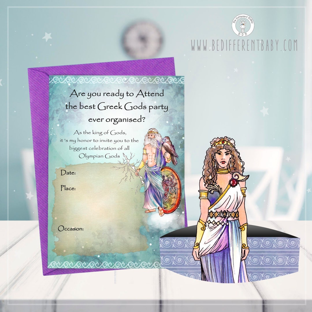 Greek Gods Party Supplies-ready to Organize the Best Greek Mythology ...