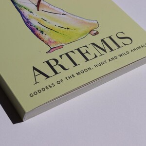 Greek Goddess Journal, Gold Foil Artemis Journal, A5 Greek Goddess ...