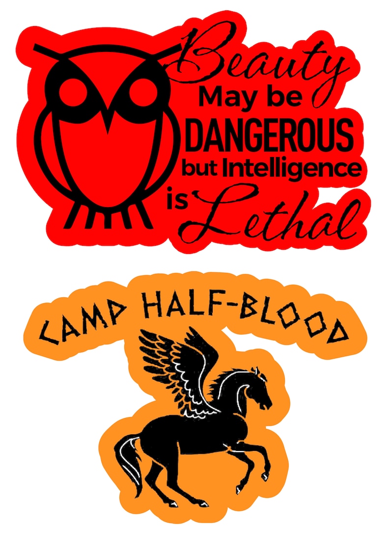 Percy Jackson Stickers/famous Percy Jackson Quotes With the - Etsy