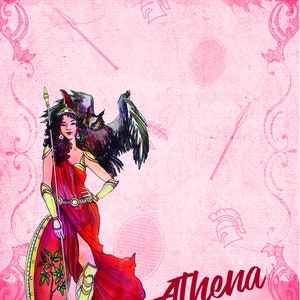 Greek Goddess Paper Pack/athena,artemis, Aphrodite,hera,demeter ...