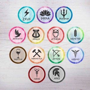 Greek Gods Stationery Set/percy Jackson Gift Set/ 13 Greek - Etsy