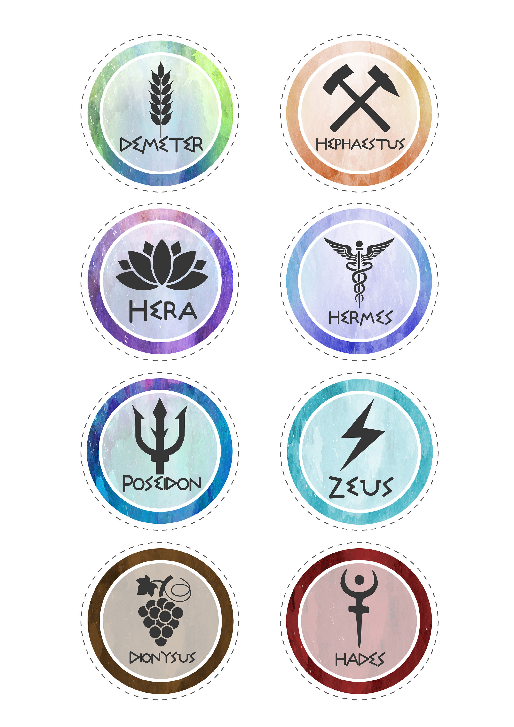 Greek Gods Symbols Cupcake Toppers 16 Symbols/ Digital Files - Etsy UK Greek Gods Symbols Cupcake Toppers 16 Symbols/ Digital Files - Etsy UK