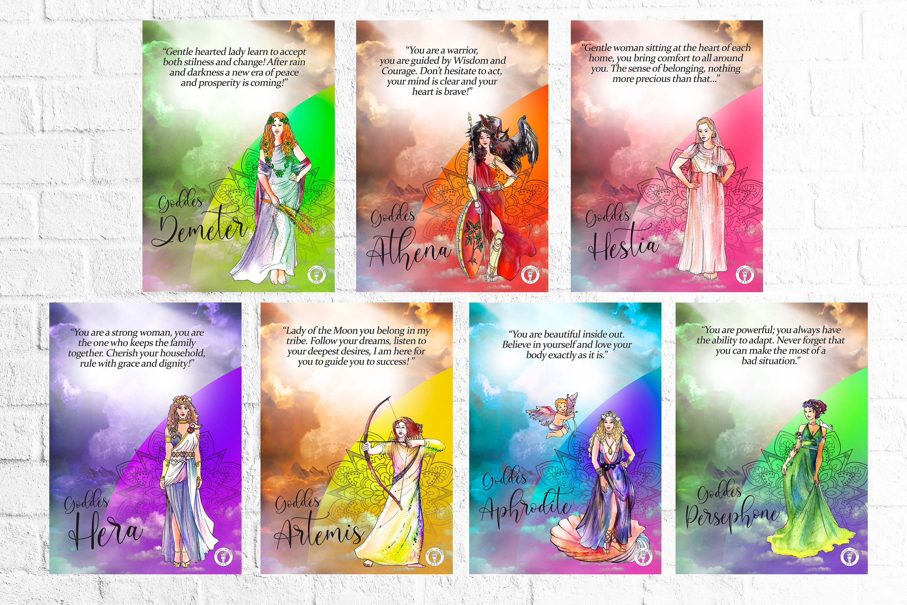 Greek Goddesses Prints/ Greek Goddesses Cards/discover the - Etsy