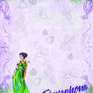 Greek Goddess Paper Pack/athena,artemis, Aphrodite,hera,demeter ...
