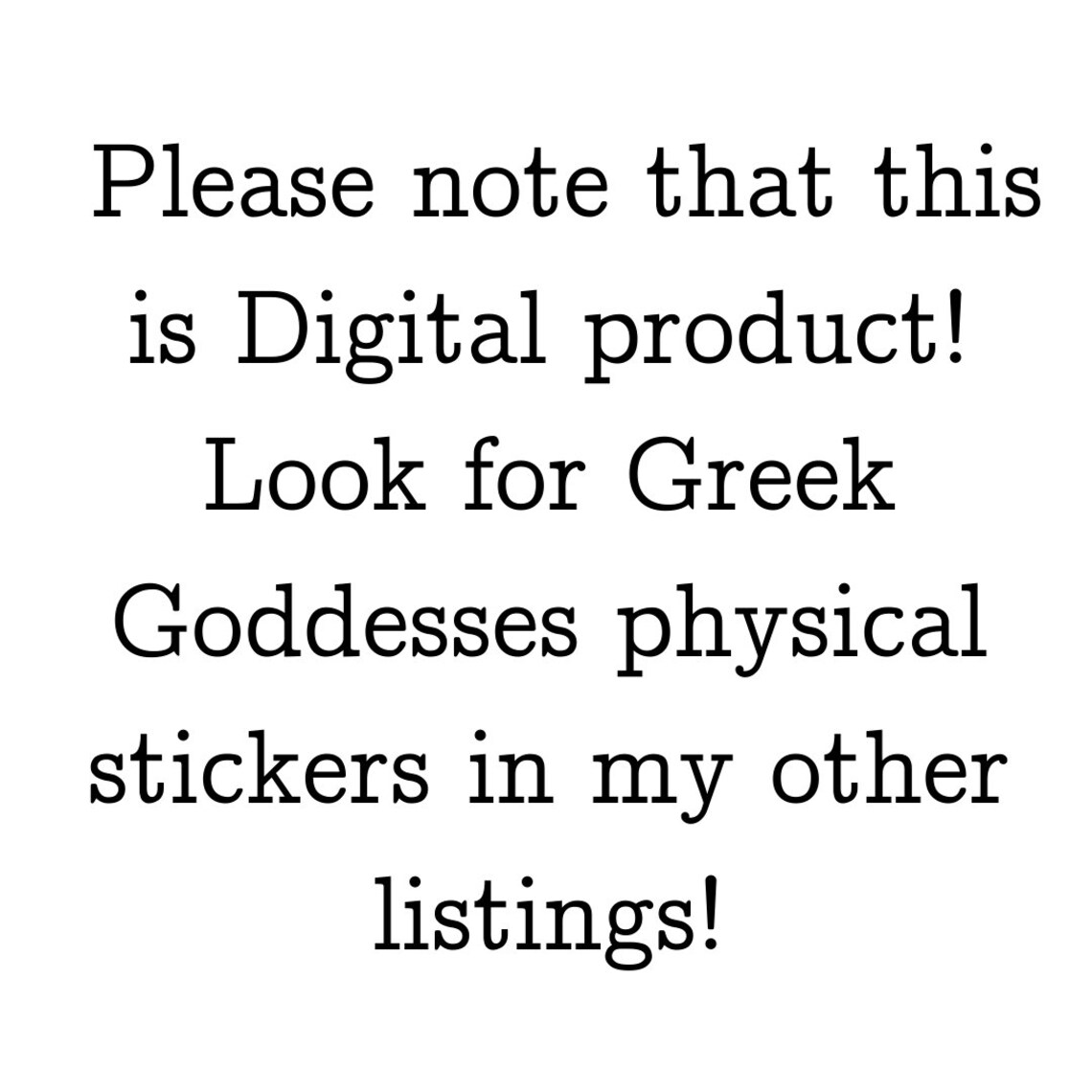 Greek Goddesses Stickers/ Instant Download/do You Love Greek - Etsy