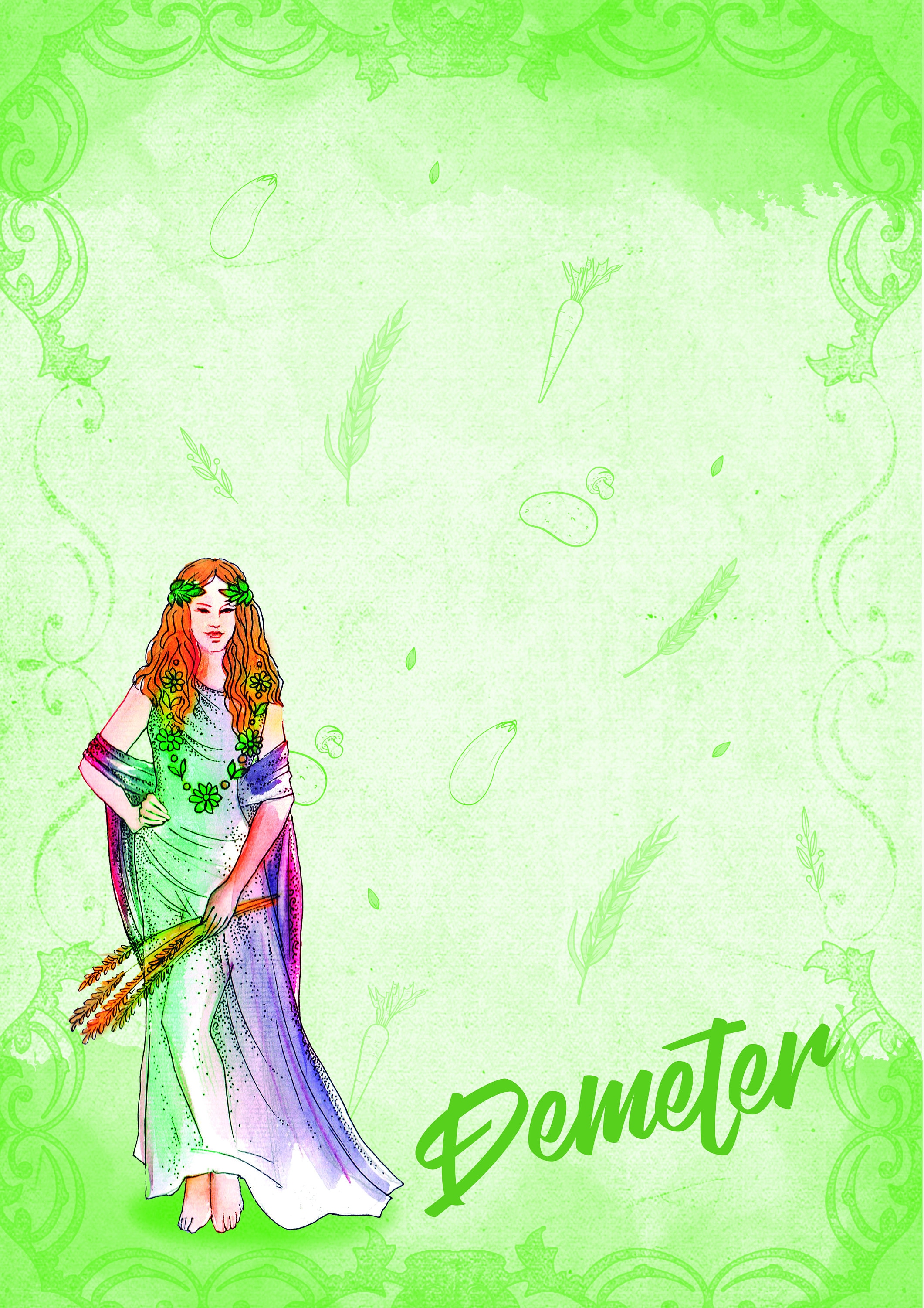 Greek Gods Paper Pack/zeus,poseidon,hades,athena,aphrodite,artemis,hera ...