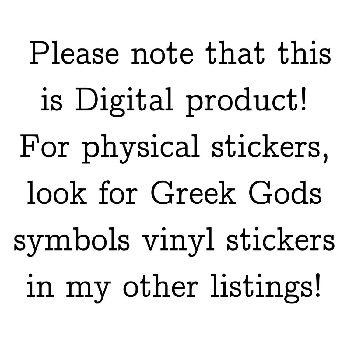Greek Gods symbols stickers/Percy Jackson inspired | Etsy