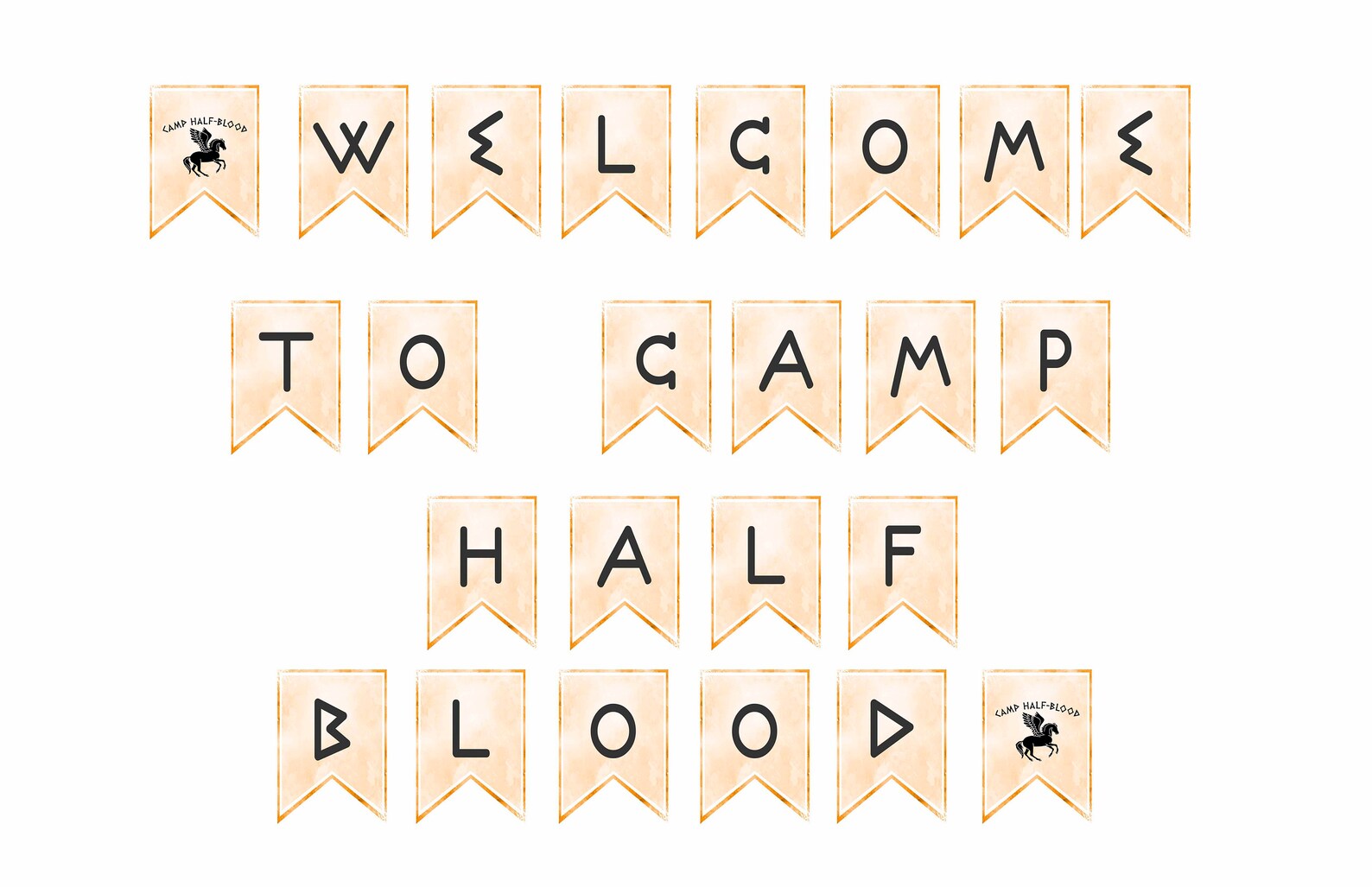 Camp Half Blood Banner, Digital Download.are You Organizing a Percy ...