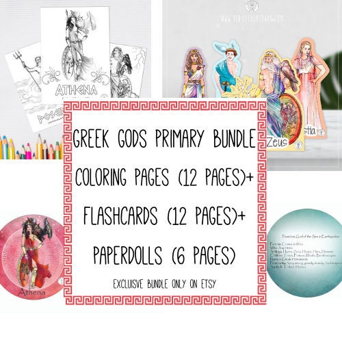 Greek Gods Primary Bundle/if You Love Greek Mythology or - Etsy