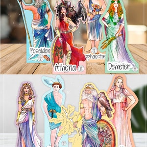 Percy Jackson Lovers Bundle/greek Gods and Percy Jackson Paperdolls+ ...