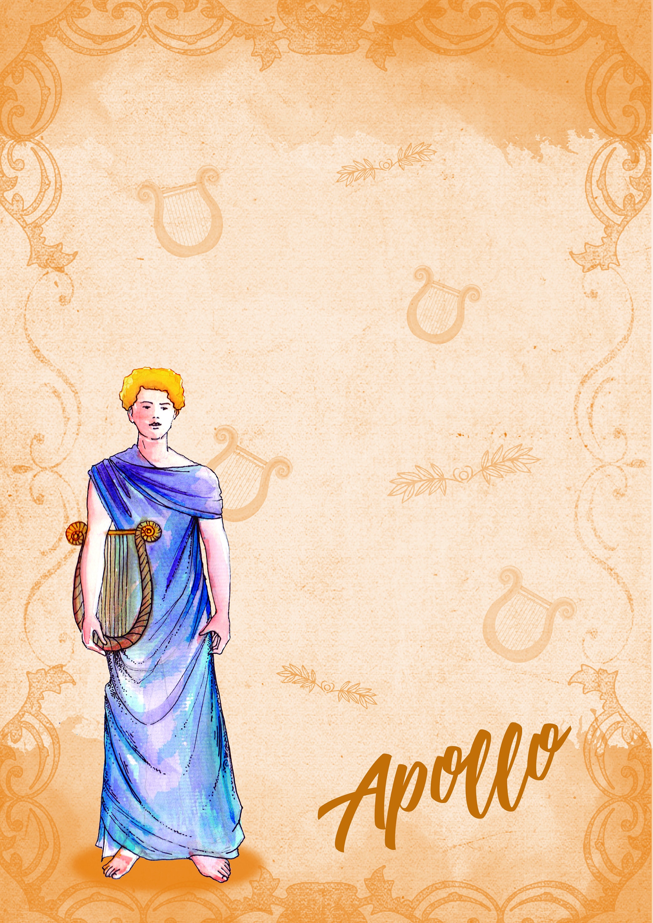 Greek Gods Paper Pack/zeus,poseidon,hades,athena,aphrodite,artemis,hera ...