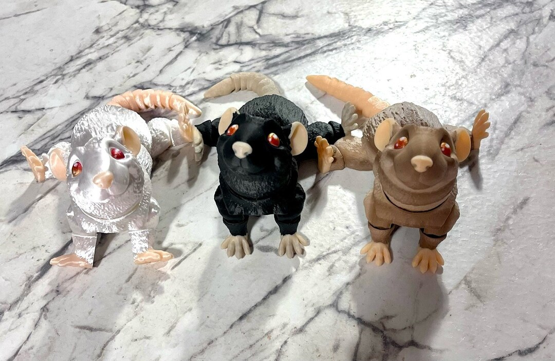 Rats 3D Print Articulating Toys - Etsy