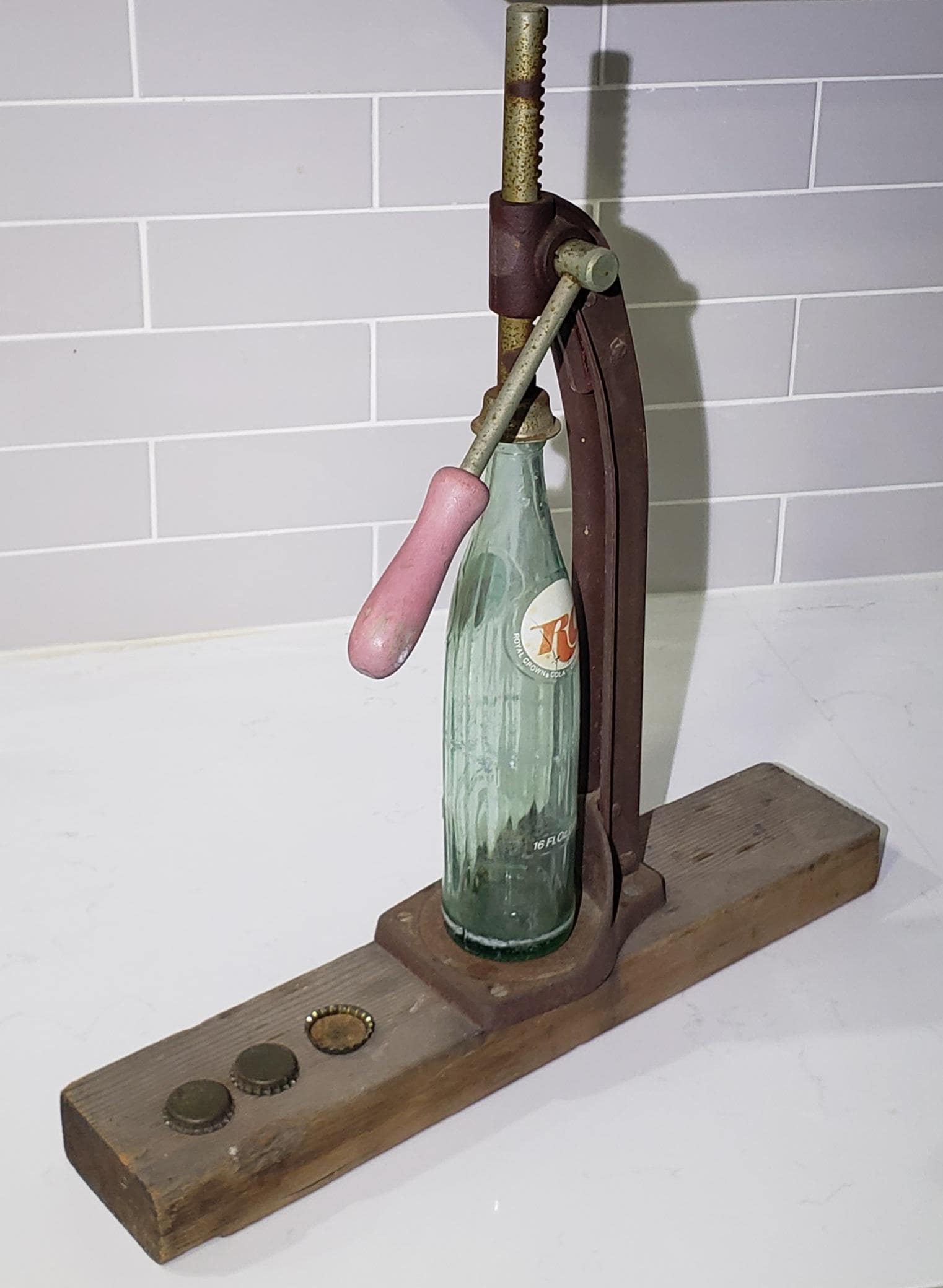 Antique Evèready Bottle Capper: Rustic Cast Iron Manual Press With ...