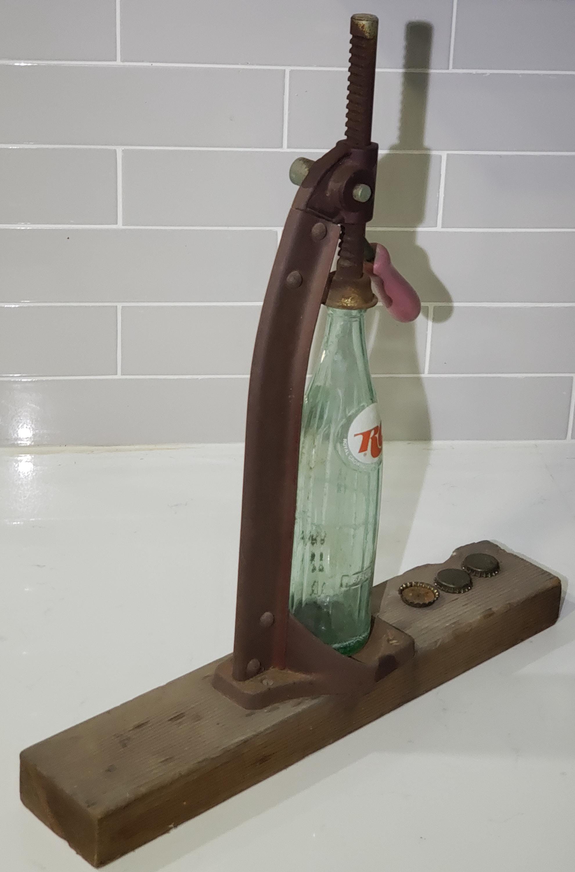 Antique Evèready Bottle Capper: Rustic Cast Iron Manual Press With ...