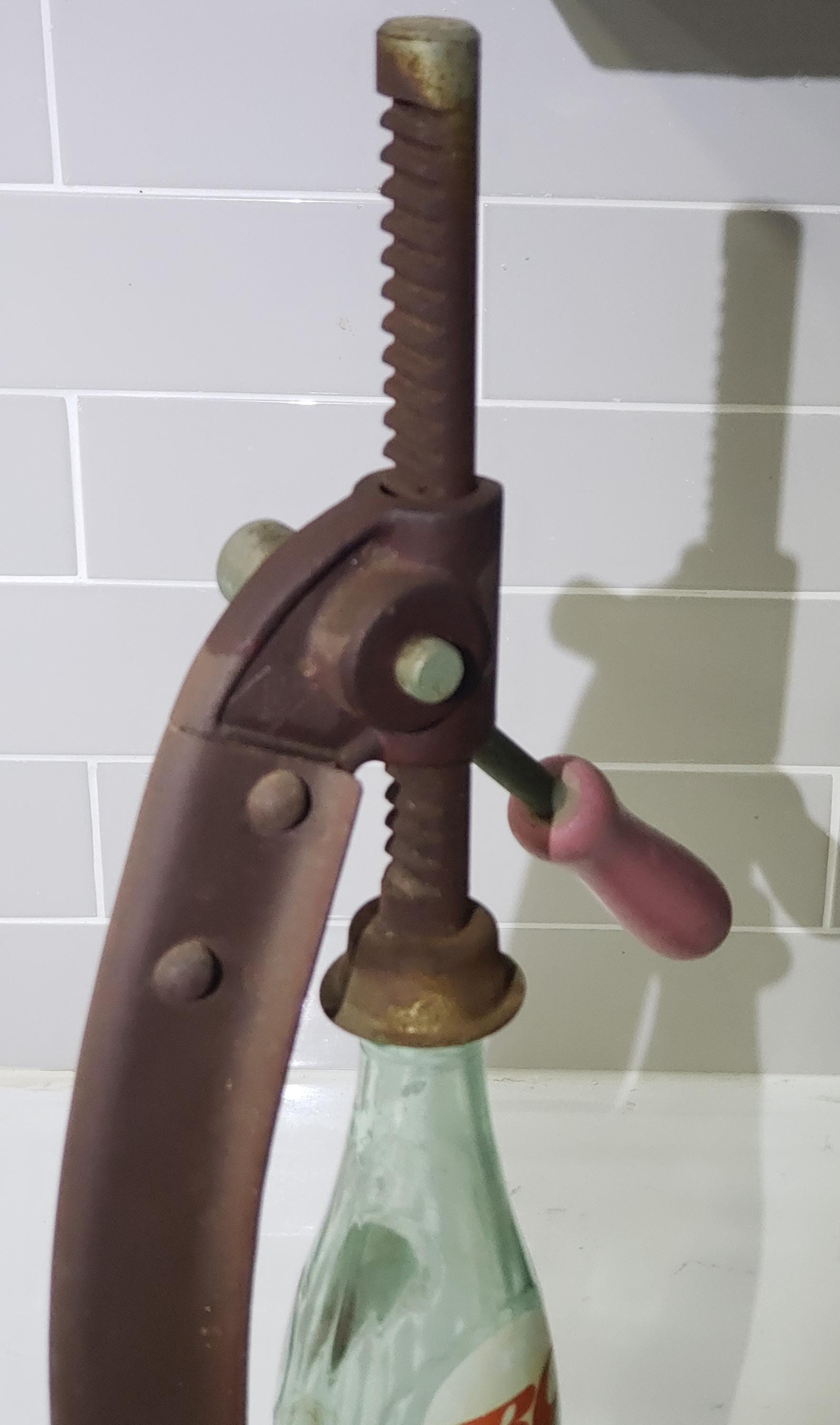 Antique Evèready Bottle Capper: Rustic Cast Iron Manual Press With ...