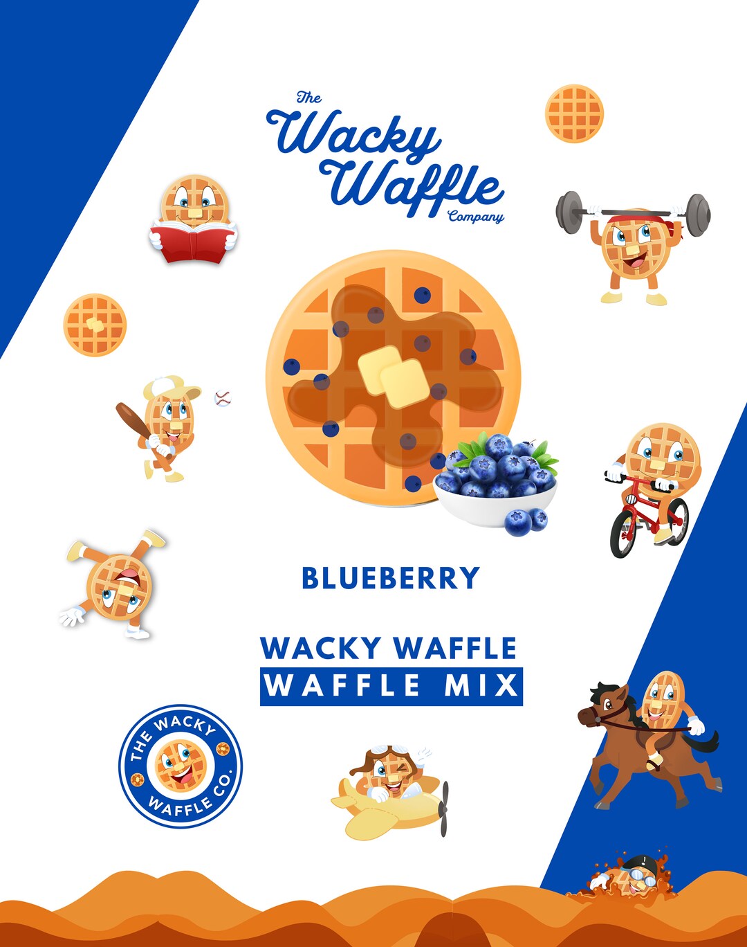 Blueberry Wacky Waffle Mix - Etsy