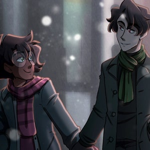 Tomarry | Print | Waterproof | Dark Magic | Fanart | Wizard | Flirty - Etsy