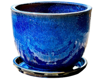 Contemporary Large Ceramic Planter Indoor & Outdoor Pots for Plants ...