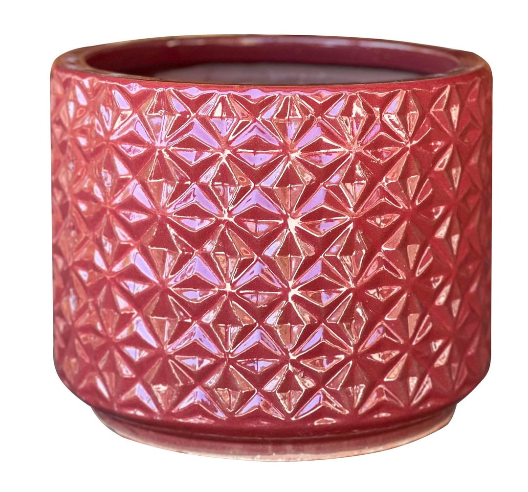 Modern Inception Diamond Ceramic Pot Planter Indoor Out Door Flower Pot ...