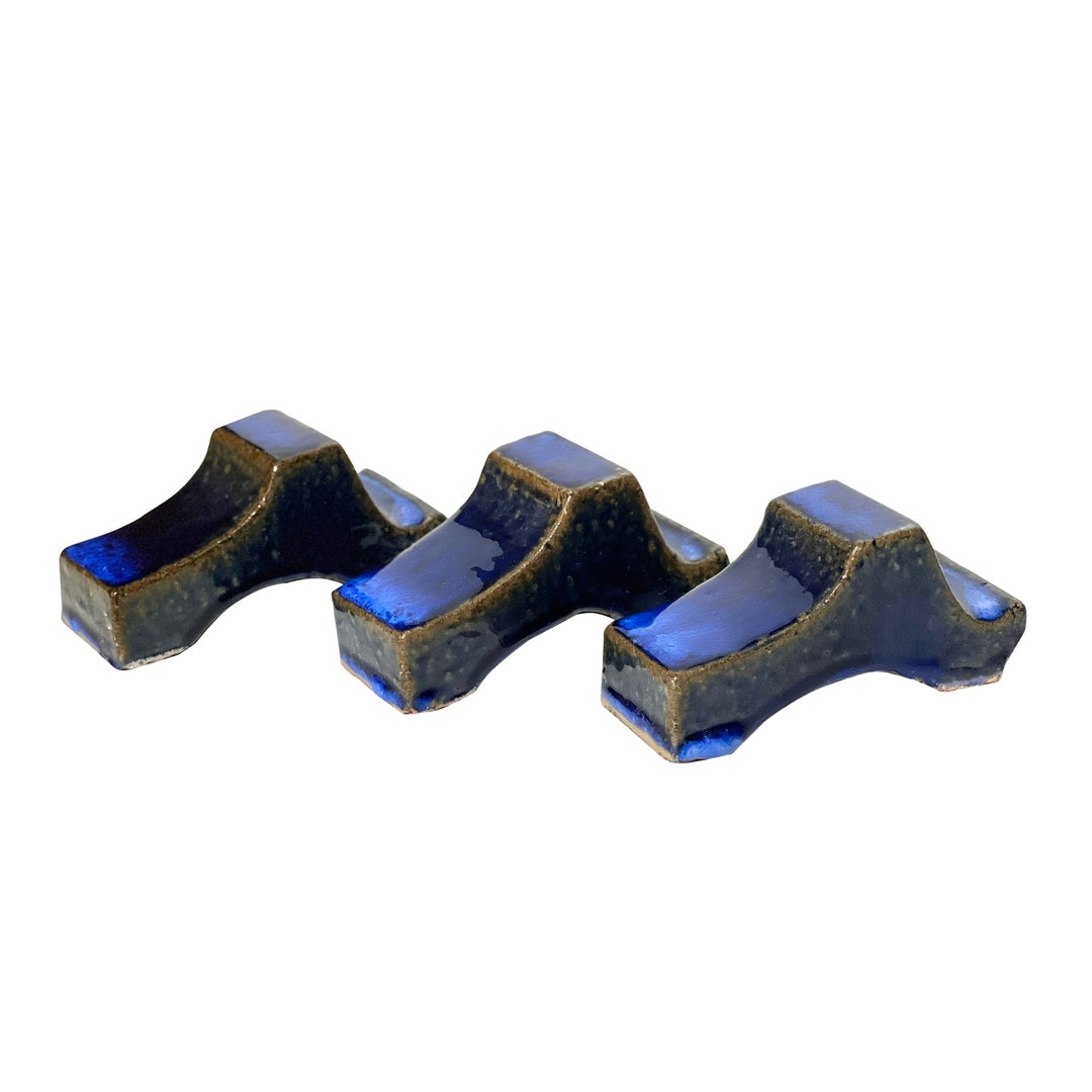 Planter Risers Pot Feel Heavy Glaze Cobalt Blue or Natural Terracotta ...