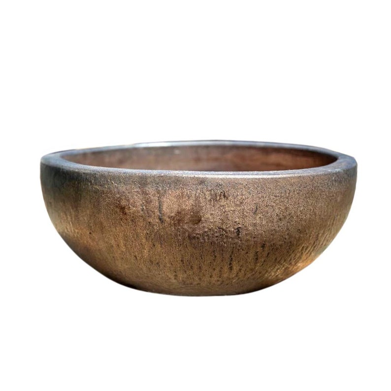 Ceramic Shallow Low Bowl Planter for Bonsai Succulents Outdoor Heavy ...
