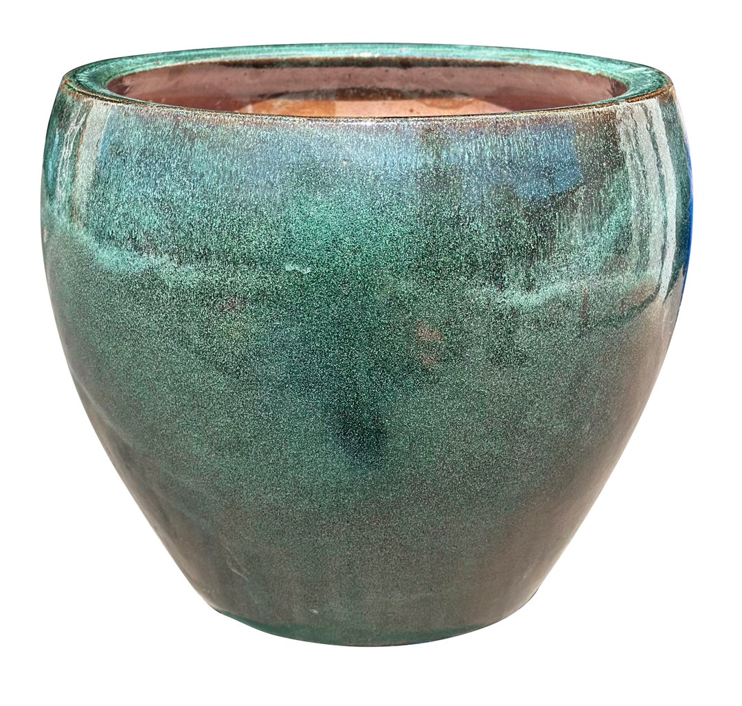 Contemporary Large Ceramic Planter - Indoor & Outdoor Pots | Speckled ...