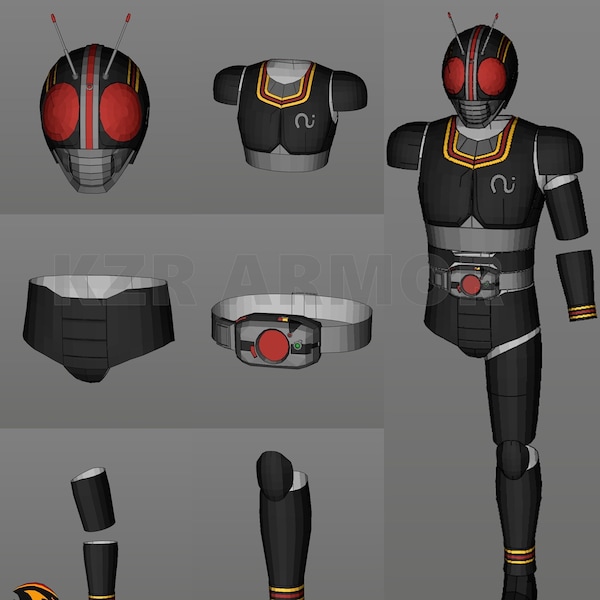 Kamen Rider Cosplay Template - Etsy