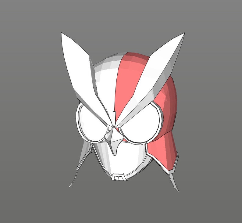 Kamen Rider Ginpen Helm Foam Template Etsy