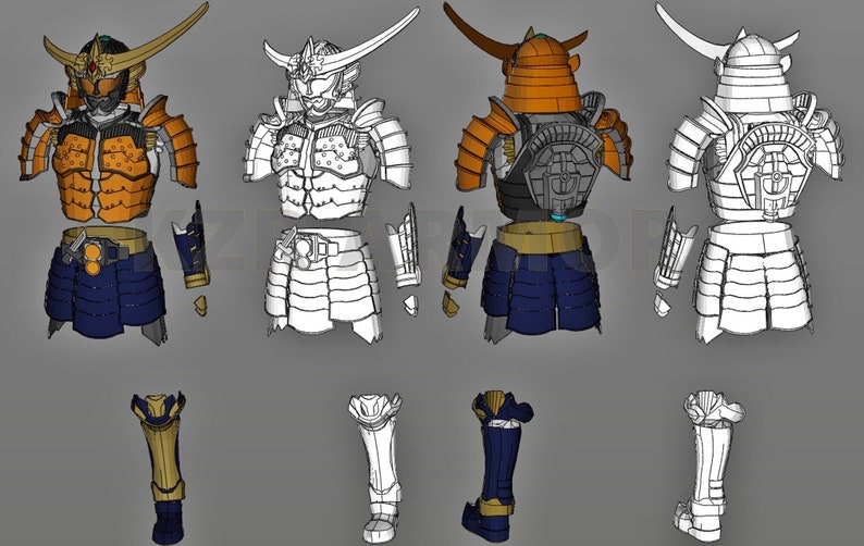 SIC Kamen Rider Gaim Cosplay Foam Pattern - Etsy