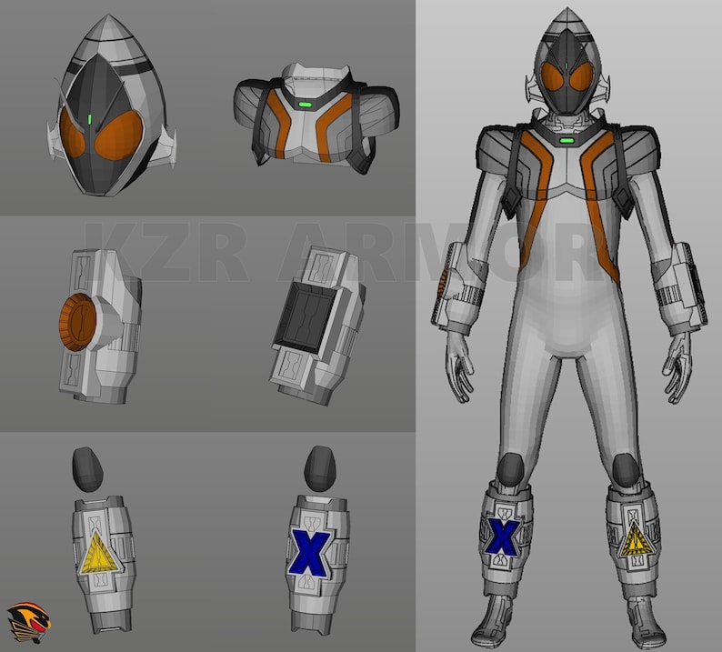 Kamen Rider Fourze Cosplay EVAFOAM Template - Etsy
