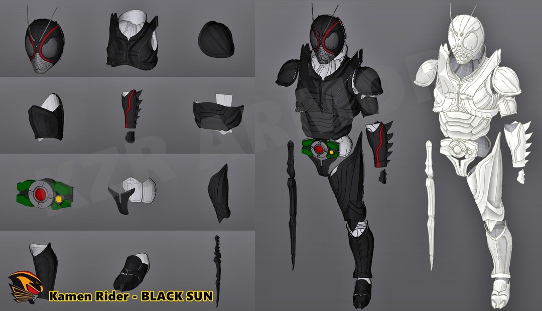 Kamen Rider Blacksun Cosplay Foam Pattern - Etsy