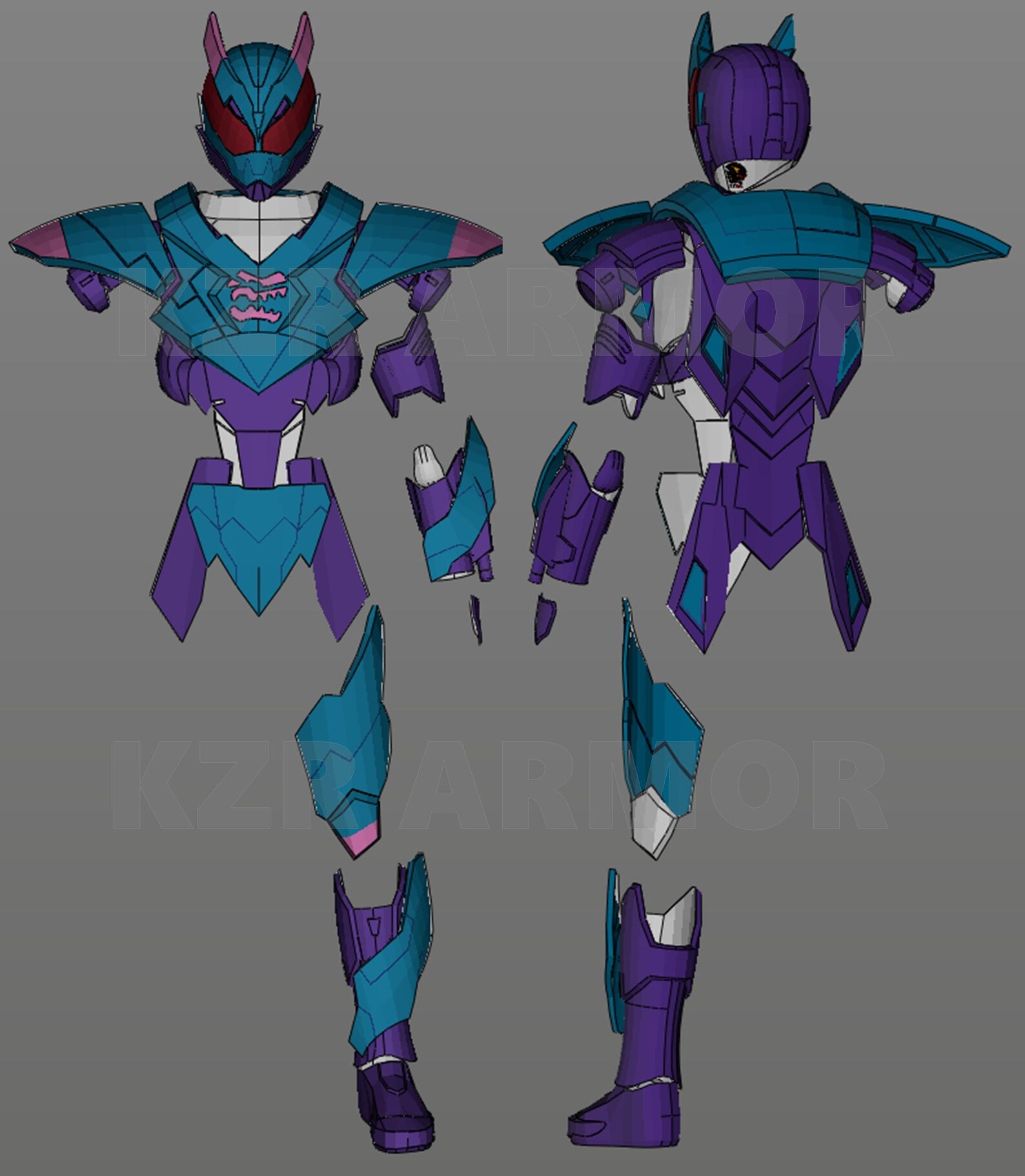 DIY Kamen Rider Revi Barid Rex EVAFOAM Cosplay Template - Etsy