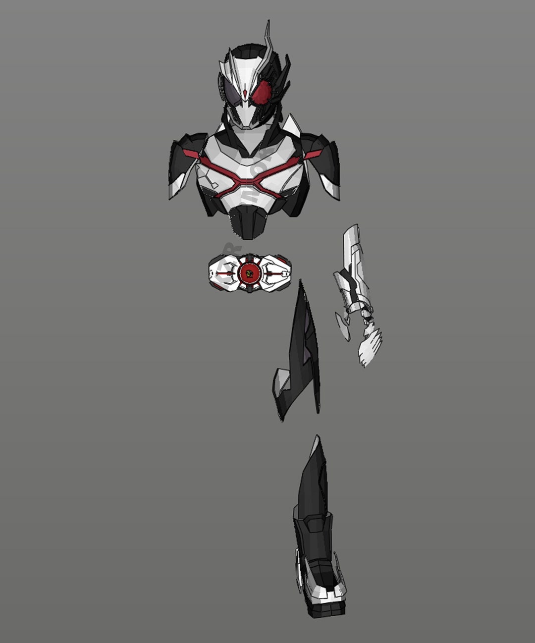 Kamen Rider Ark One Pepakura Template - EVAFOAM - Etsy