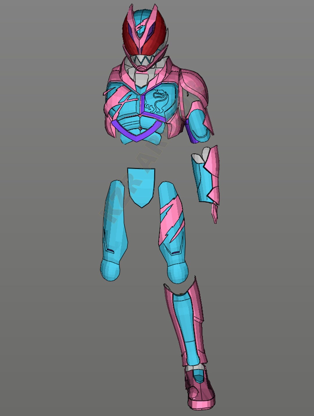 Kamen Rider Revice REVI Form Cosplay Foam Pattern - Etsy