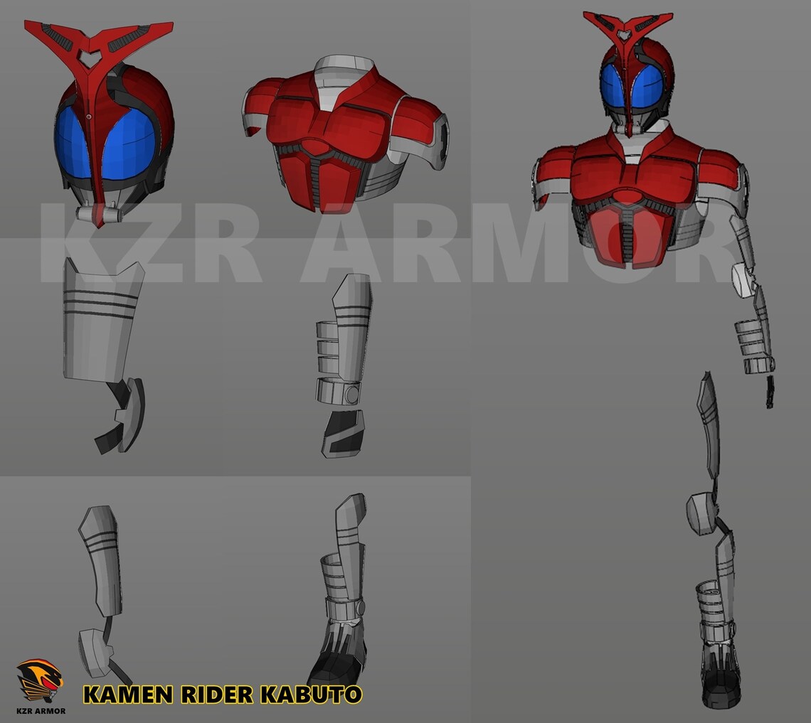 Kamen Rider Kabuto Cosplay Foam Pattern - Etsy